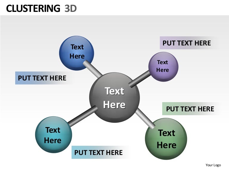Clustering 3d Powerpoint Presentation Templates