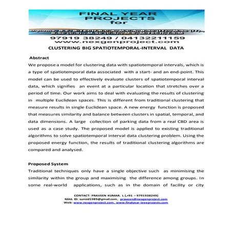 Clustering Big Spatiotemporal Interval Data Pdf