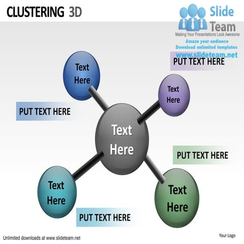 Clustering chemistry atoms 3 d powerpoint slides and ppt diagram ...