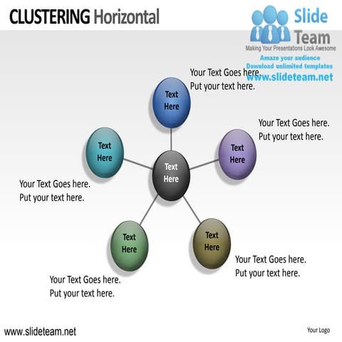 Clustering horizontal powerpoint ppt slides. | PDF