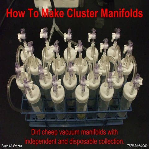 How to Make Cluster Manifolds | PPT | Fishing Sports | Sports