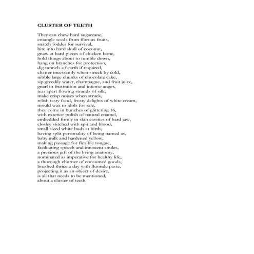 Cluster Of Teeth | DOC