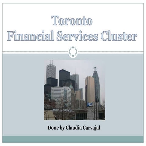 Financial Services Cluster | PPT