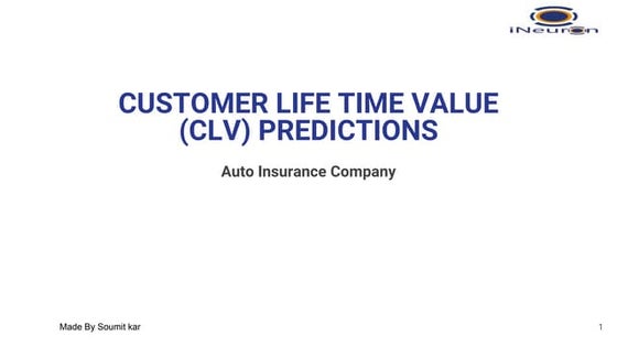 Customer Life Time Value | PPT