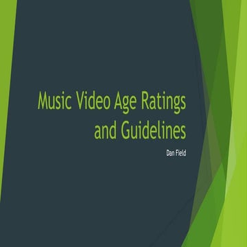 Music video age ratings and guidelines | PPT