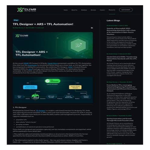 TFL Designer + ARS = TFL Automation! - Clymb Clinical | PDF