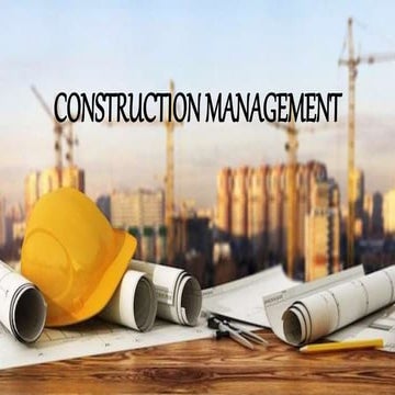 Construction Management | PPTX