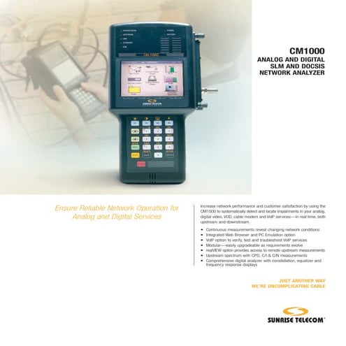 Cm1000 brochure | PDF | Computer Networking | Computing