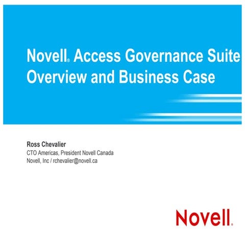 Novell Access Governance Suite | PDF