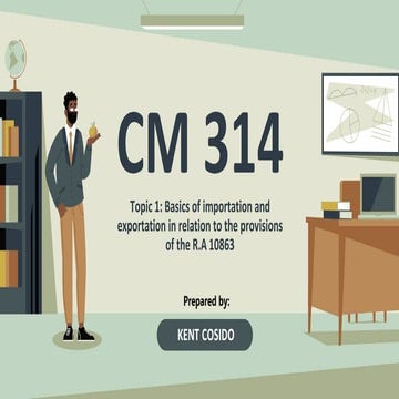 CM314C importation and exportation in Customs Administration. | PDF