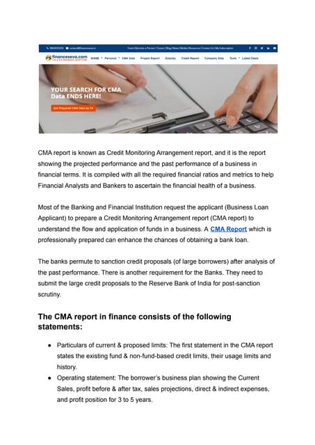 CMA DATA PREPARATION | PDF | Business Accounting & Finance | Business