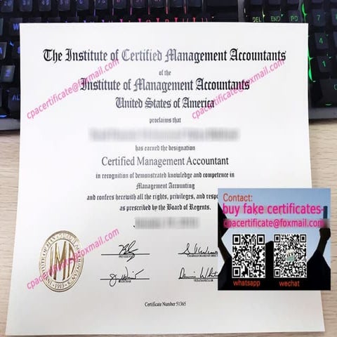 IMA CMA certificate | PPT