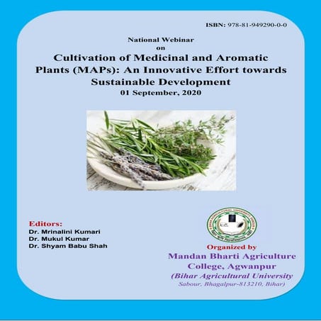 Proceeding cum Abstract book: National Webinar on Cultivation of ...