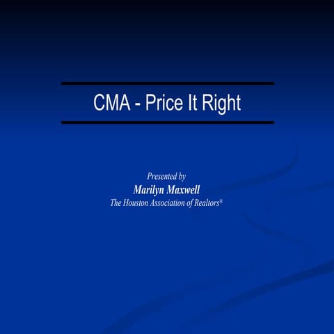 Cma Price It Right | PPT