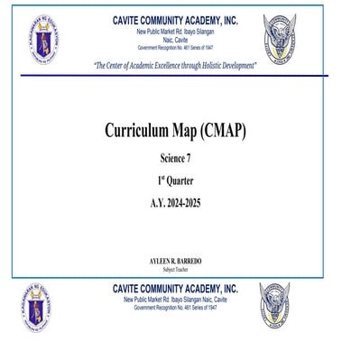 Curriculum Mapping SCIENCE G7 Quarter 1 | DOCX