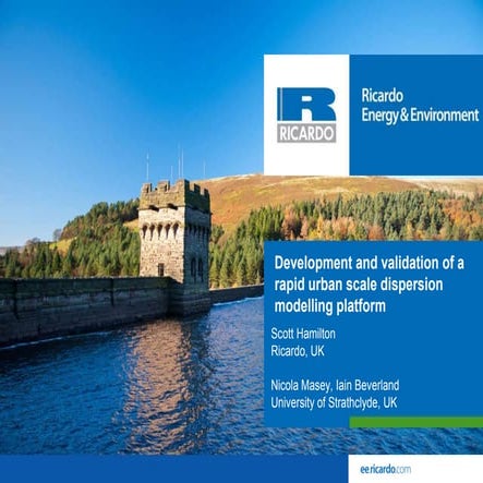 Development and validation of a rapid urban scale dispersion modelling ...