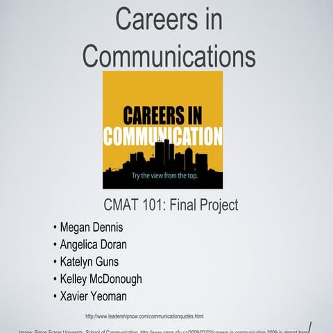 Cmat101cmatcareersslideshare | PPT