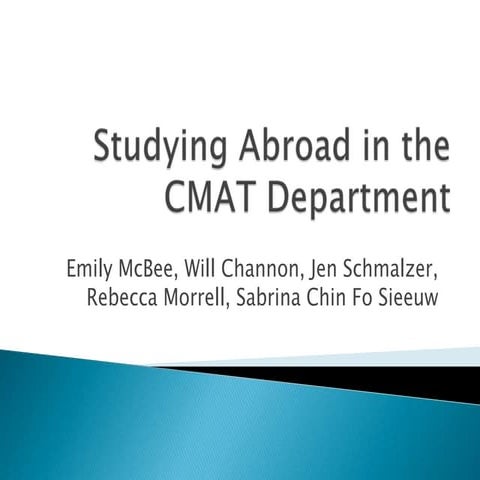 Cmat studying abroad | PPT