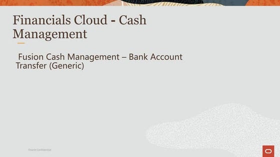 Oracle Cash Management | PPT