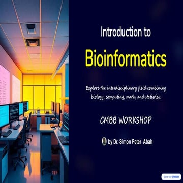 Introduction to Bioinformatics for Molecular Studies | PDF