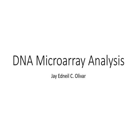 Microarray | PPTX | Genetics | Science