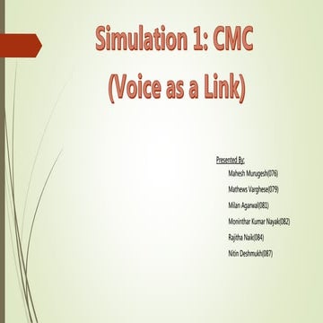 Computer mediated communication (cmc) as a subject | PPT