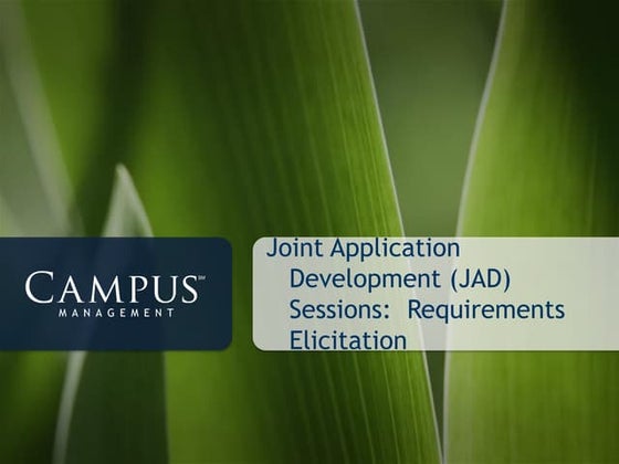 JAD - Joint Application Development | PPT
