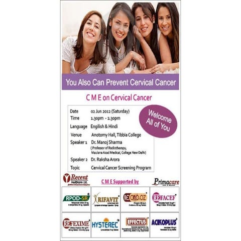 C M E on Cervical Cancer Screening Program | PPT