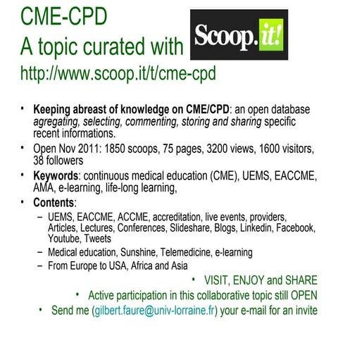 Cme cpd2014 | PPT
