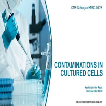 CME 1652023 Contamination in Cultured Cells.pptx