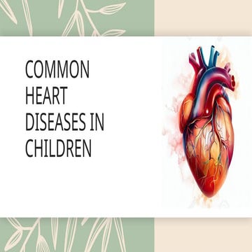 Comprehensive Overview of Common Congenital Heart Diseases in Children ...
