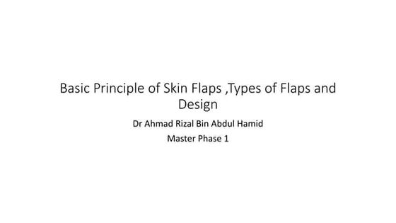 V-Y Advancement flap - for Fingertip amputations | PPTX | Death, Injury ...