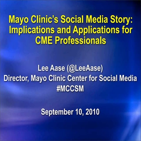 CME and Social Media | PDF | Technology & Computing