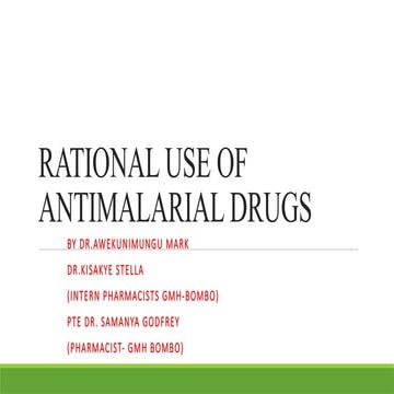 CME; RATIONAL USE OF ANTIMALARIAL DRUGS copy copy copy final.pptx