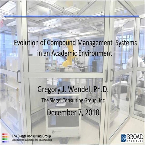 Compound Management Focus 2010 | PPT