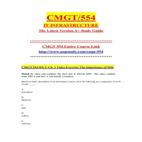 Cmgt 554 cmgt554 cmgt 554 forecasting and strategic planning -uopstudy.com