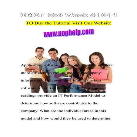 Cmgt 554 week 4 dq 1 | DOC | Computer Software and Applications | Computing