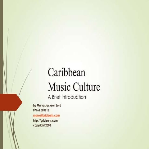 A Free Caribbean Music Workshop Template | PPTX