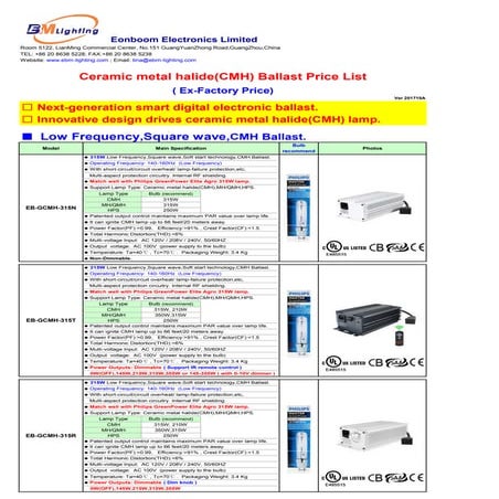Cmh ballast ver201710 a(完整版) | PDF