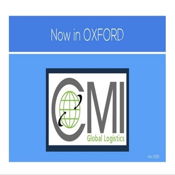 CMI Global Logistics Ltd | PPT