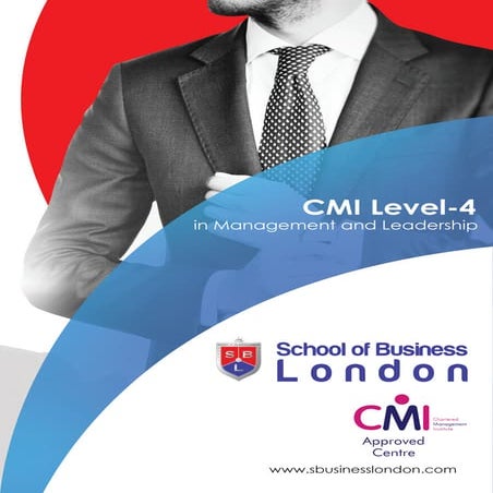 CMI level 4 in management and leadership | PDF
