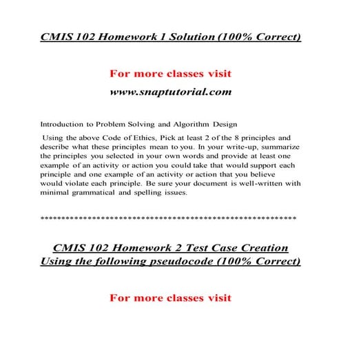 Cmis 102 Enthusiastic Study / snaptutorial.com