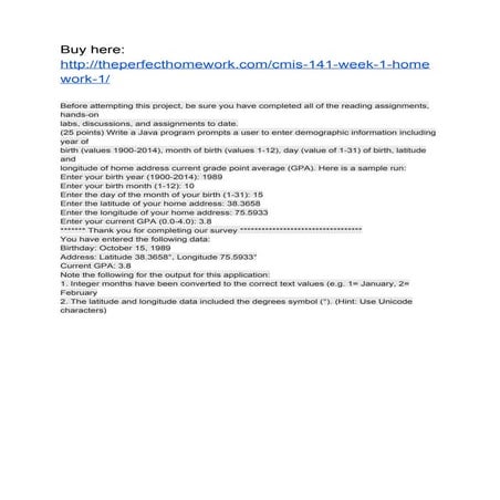 CMIS 102 FINAL PROJECT | PDF