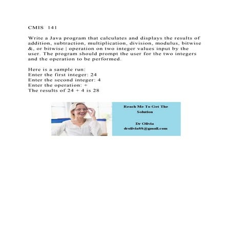 Cmis 141 Write A Java Program That Calculates And Displays The Docx 7611