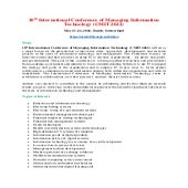 13th International Conference of Managing Information Technology (CMIT ...