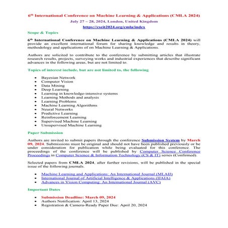 Online Paper Submission - 6th International Conference on Machine ...