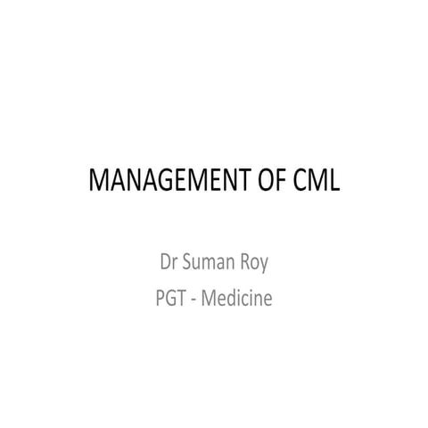 Cml management | PPTX