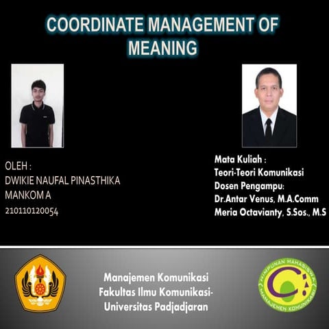 Coordinate Management of Meaning Theory | PPTX