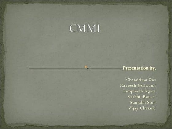 Unit4 Software Engineering Institute (SEI)’s Capability Maturity Model ...