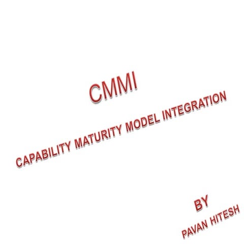 Cmmi real | PPT